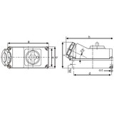 INTERLOCKED SWITCH SOCKET 230V 63AMP 3 PIN IP67 6H IEC309 - Uniquip ...