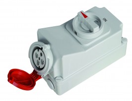 INTERLOCKED SWITCH SOCKET 400V 63AMP 4 PIN IP67 6H IEC309 - Uniquip ...