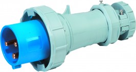 STRAIGHT PLUG 230V 16AMP 3 PIN IP67 6H IEC 309 - Uniquip Electrical