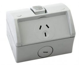 WEATHER PROOF OUTLET 250V 10AMP SINGLE IP53 - Uniquip Electrical