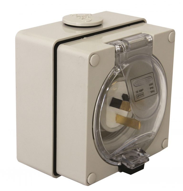 APPLIANCE INLET 250V 15AMP 3 PIN IP66 - Uniquip Electrical