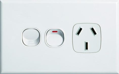 SINGLE GPO & 10A EXTRA SWITCH - Uniquip Electrical