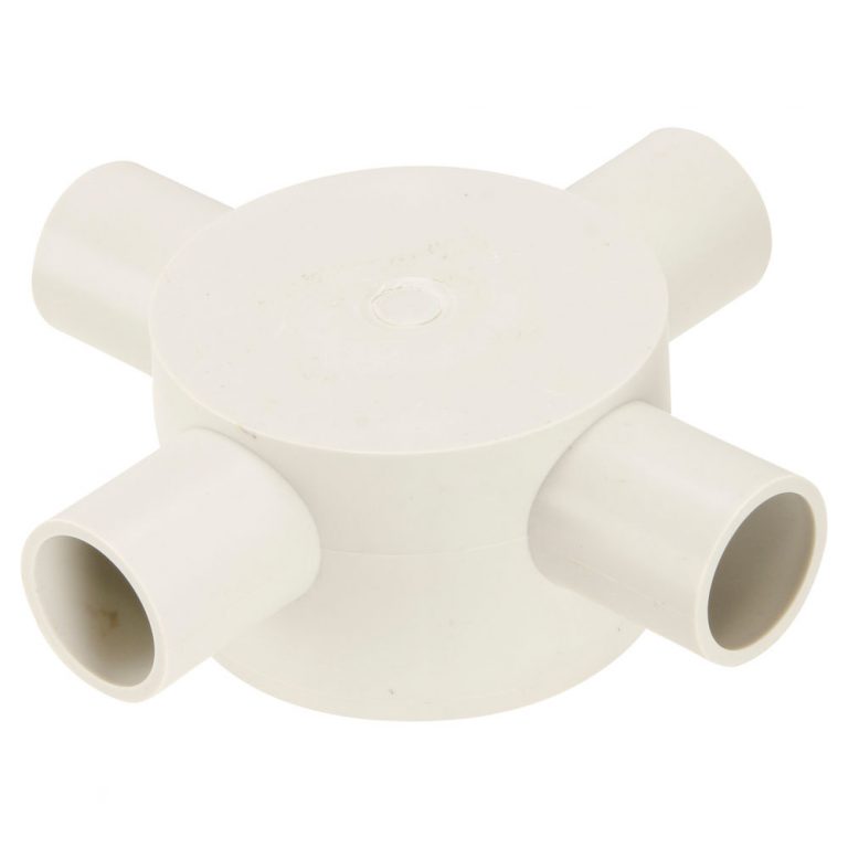 Junction Box 25mm Shallow 4 Way JB4-25 - Uniquip Electrical