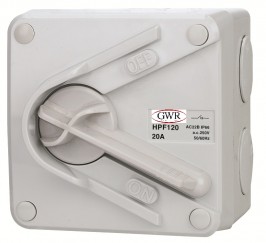 SURFACE MOUNT ISOLATOR ULTRA MINI AC 250V 20A 1 POLE - Uniquip Electrical